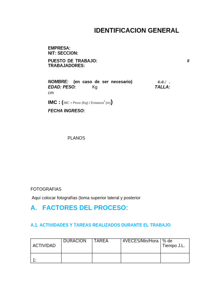 Identificacion General Leidy | PDF