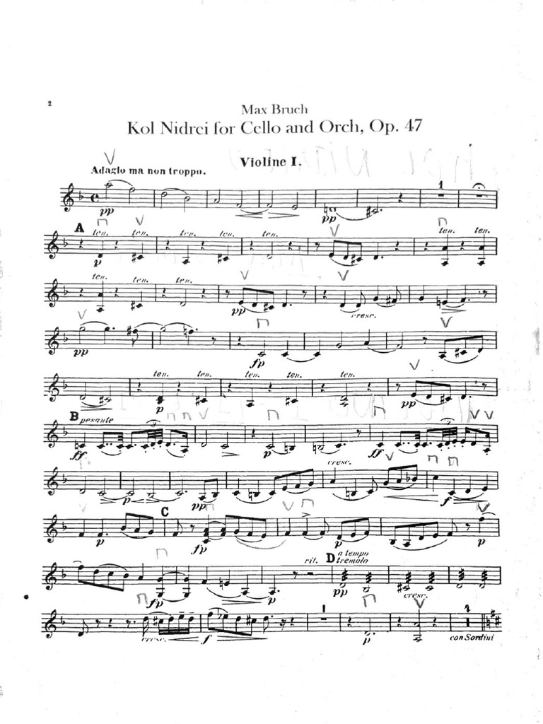 Kol Nidrei - Max Bruch | PDF