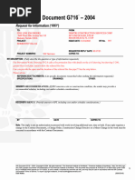 AIA-G716-2004-Request For Information Template | PDF