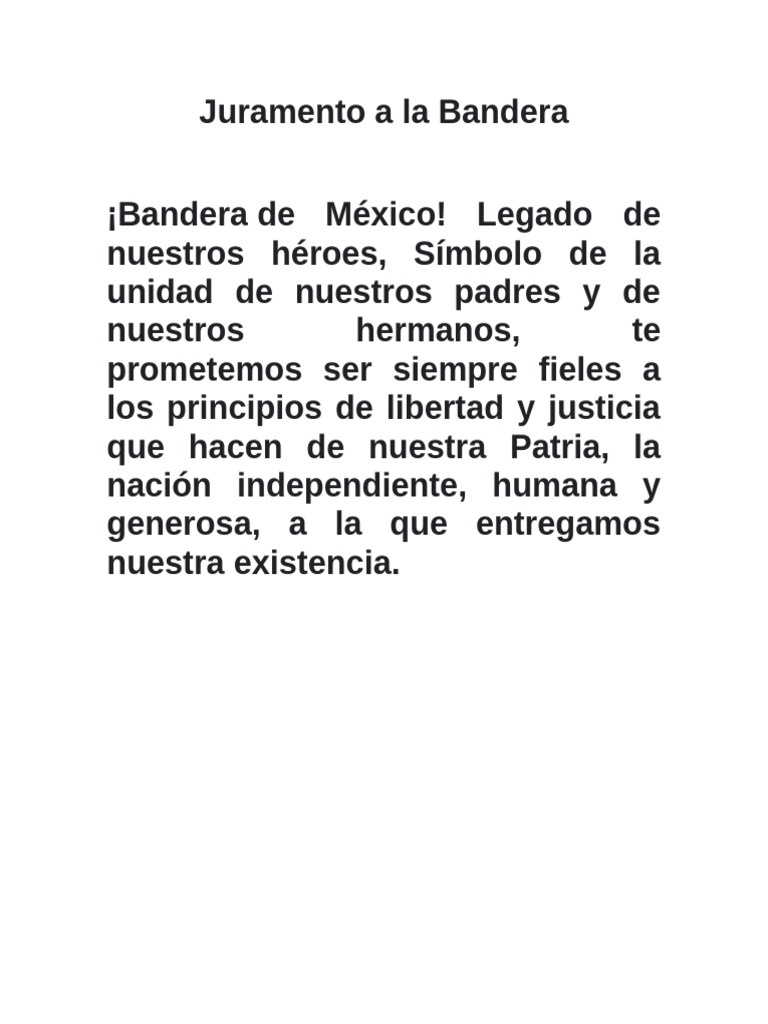 Juramento de Lealtad a la Patria | PDF