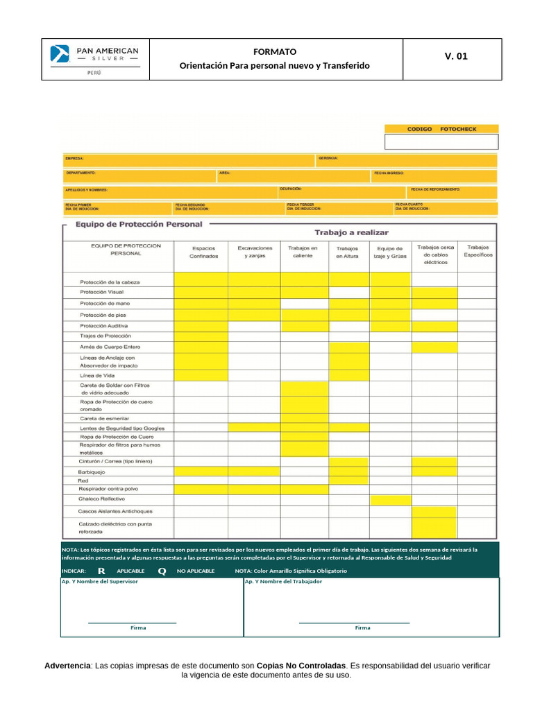 Formato EPPs y Constancia | PDF