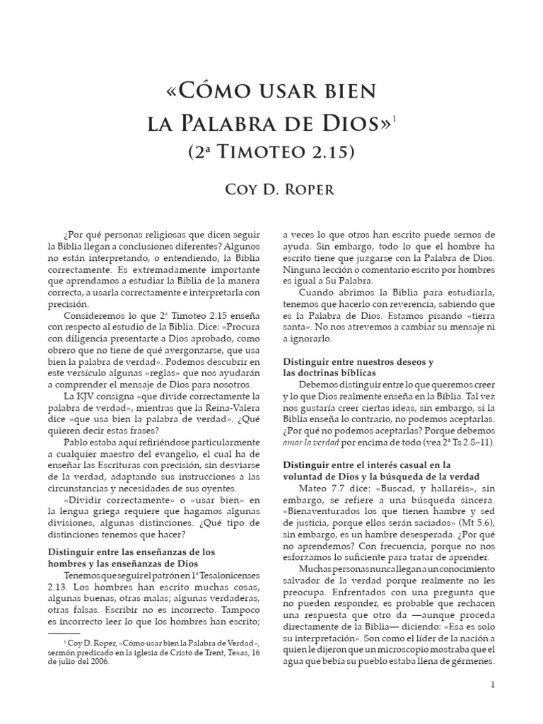 Comentario de Timoteo y Tito RevisTA 4 | PDF | Jesús | Pablo el apóstol