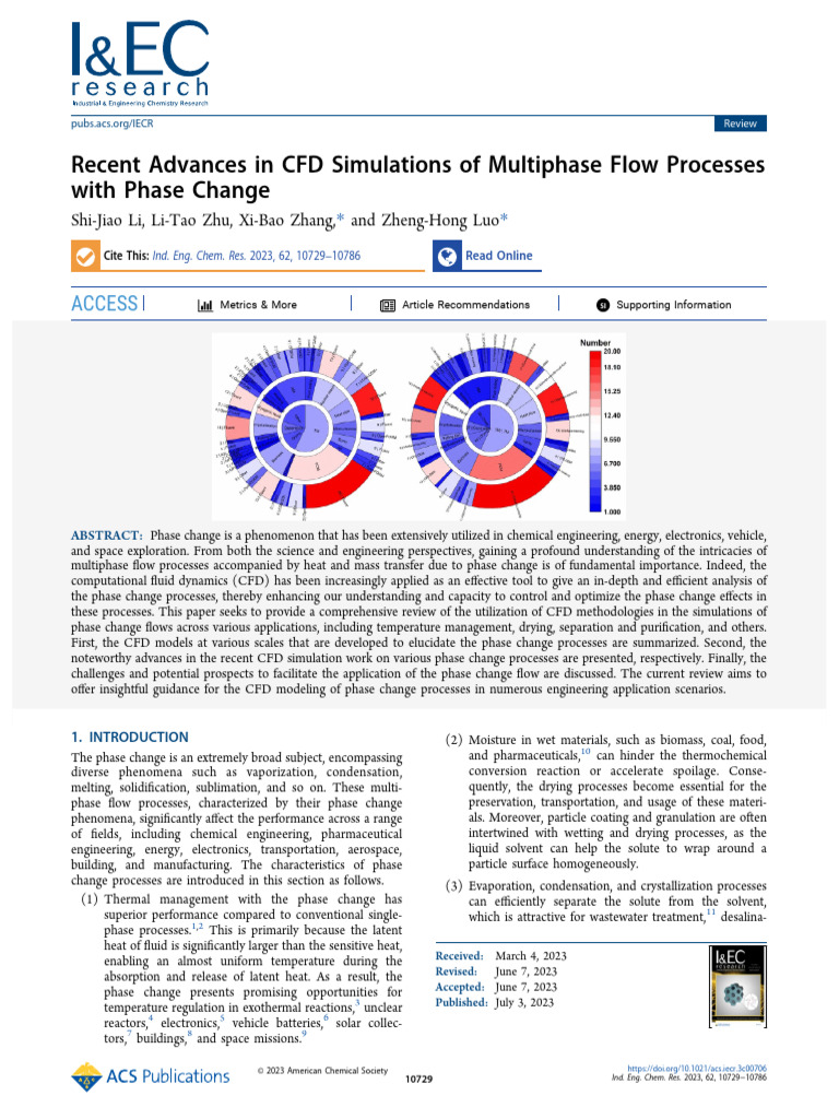 2023_Recent Advances in CFD Simulations of Multiphase Flow Processe_REVIEW | PDF | Computational ...