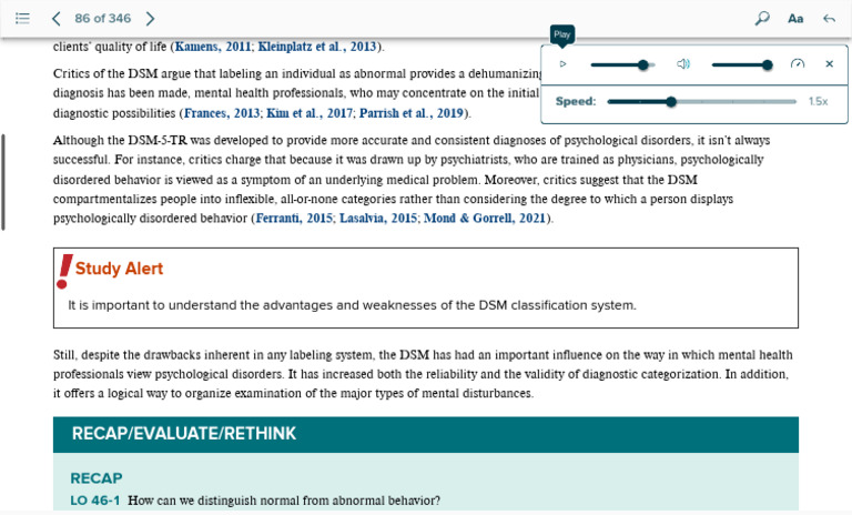 Module 46 Normal Versus Abnormal Making The Distinction | PDF