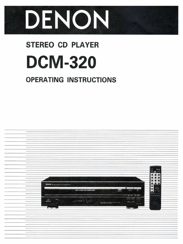Denon Dcm-320 en | PDF