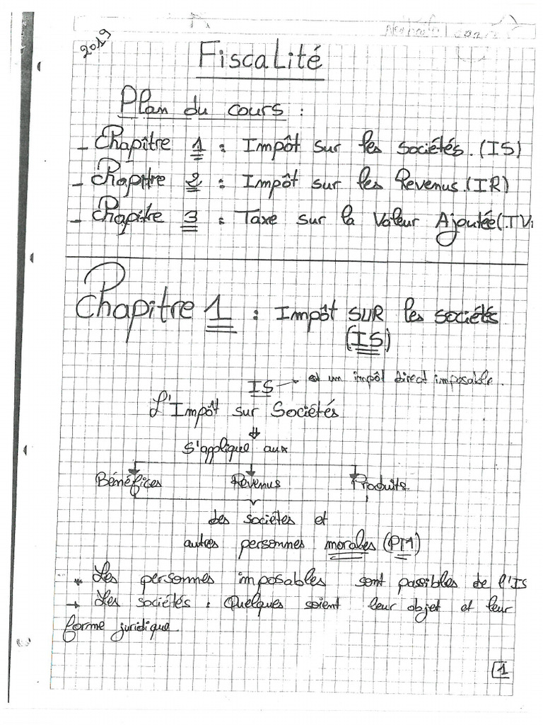 Cours Fisc | PDF