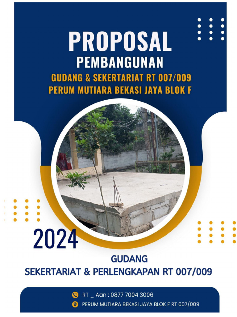 Proposal - Gudang RT 007 - 009 2024 | PDF