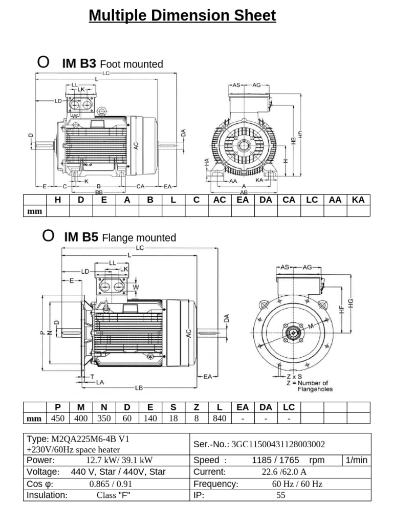Sea Water Pump Electric Motor | PDF