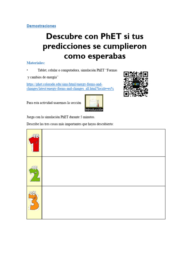 Las Travesuras de La Transferencia Termica HOJA de DEMOSTRACIONES | PDF ...