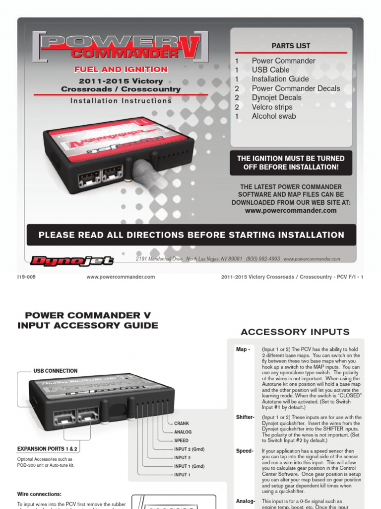 PCV InstallationGuide VictoryCC | PDF | Electrical Connector | Ignition ...