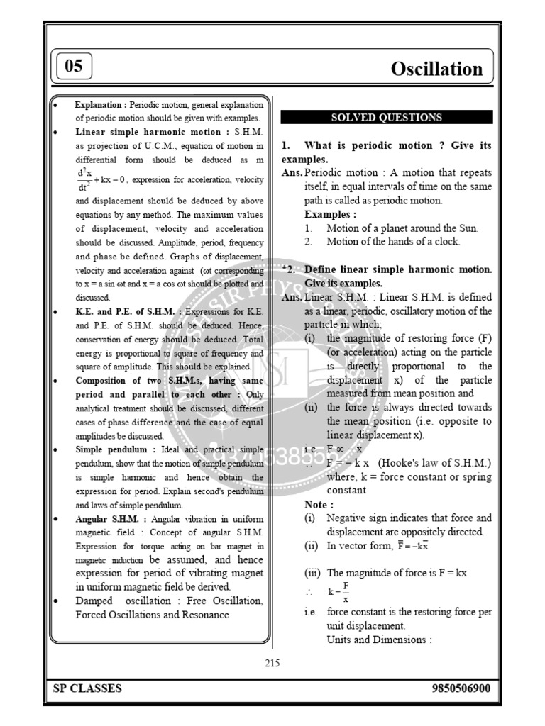 Chapter 5 | PDF | Acceleration | Oscillation