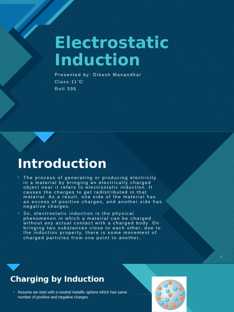 Understanding Electrostatic Induction | PDF | Electric Charge | Physics