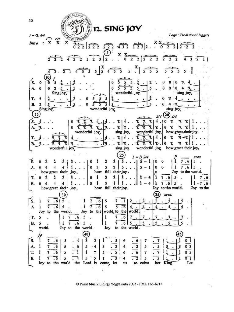 Sing Joy | PDF