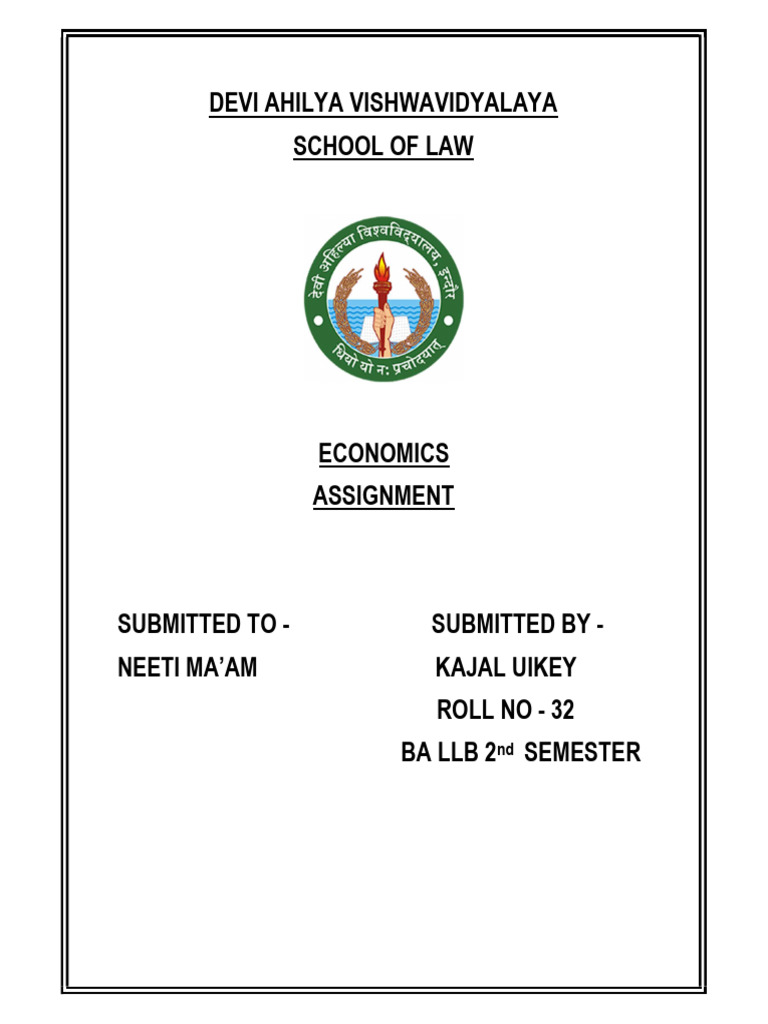 Eco Assignment | PDF