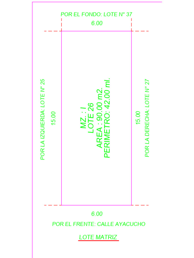 Plano Sub Division Matriz | PDF