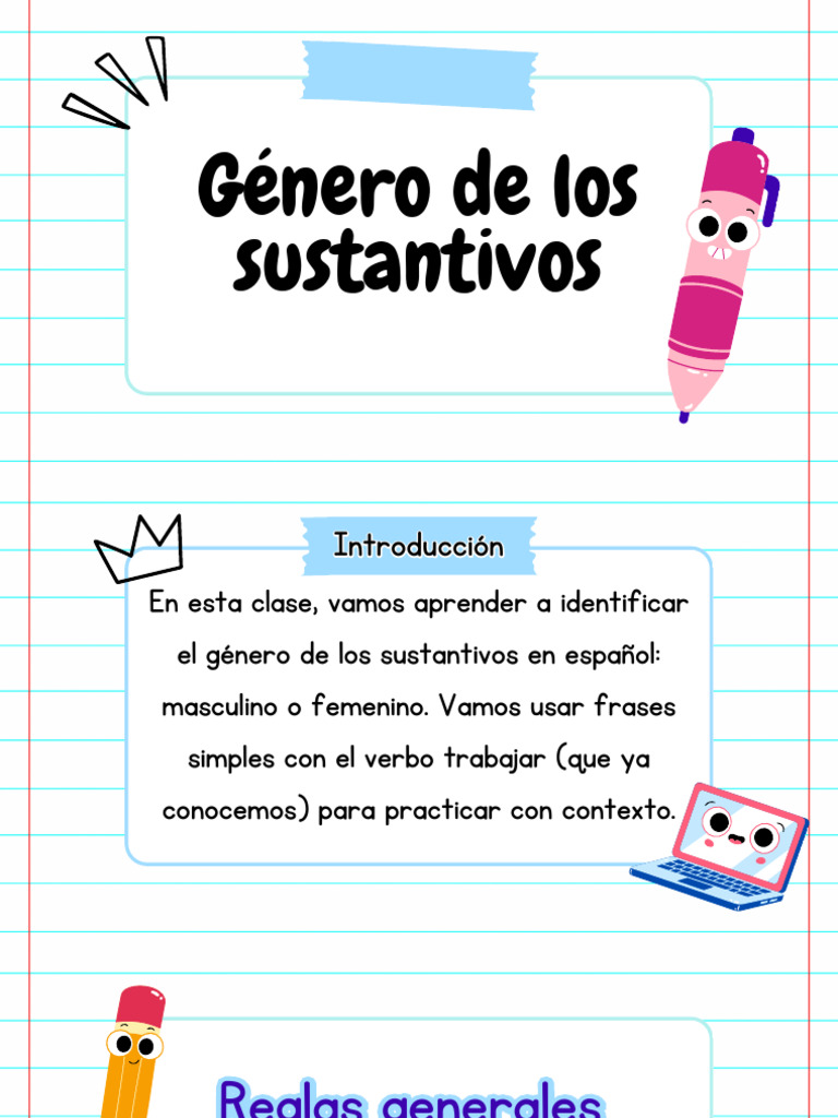Género de Los Sustantivos | PDF
