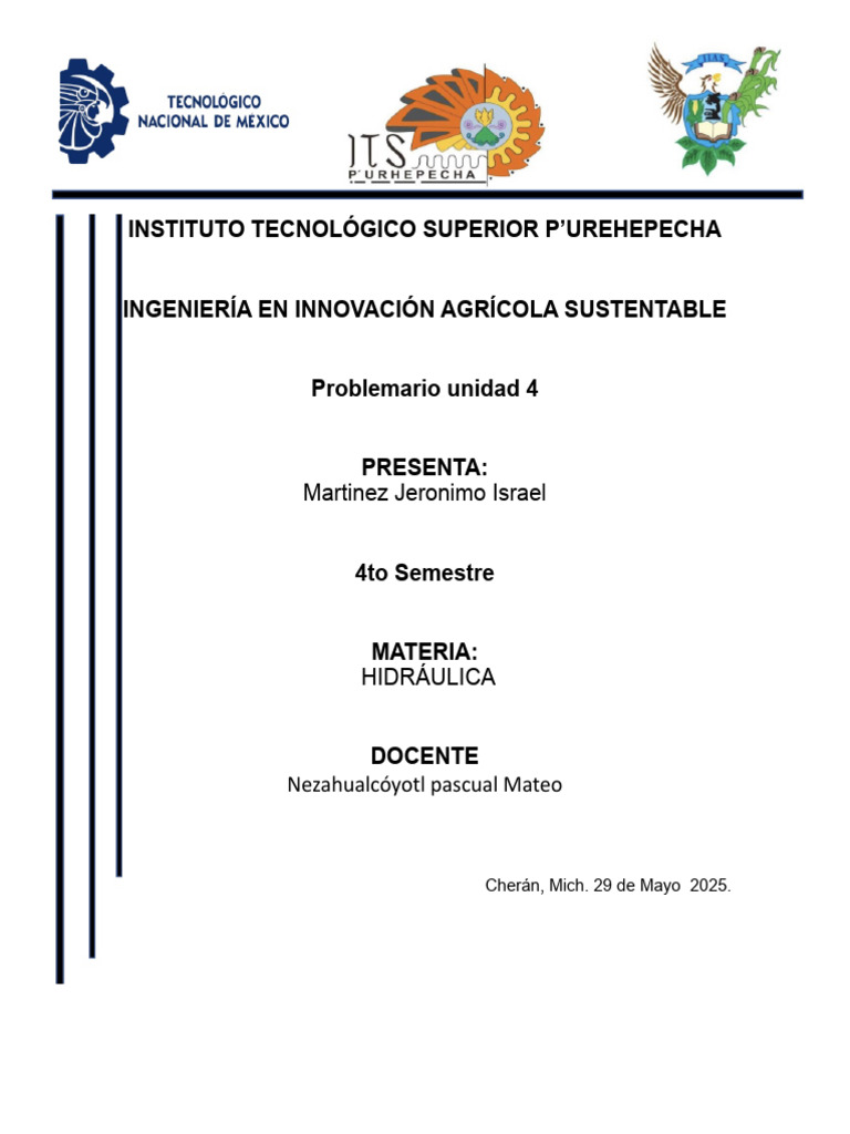 Problemario Unidad 4 | PDF