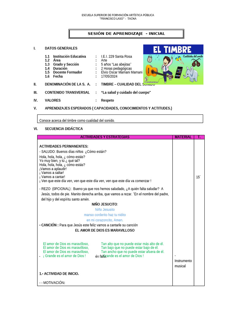 Modelo Oscar Inicial Timbre | PDF | Evaluación | Maestros