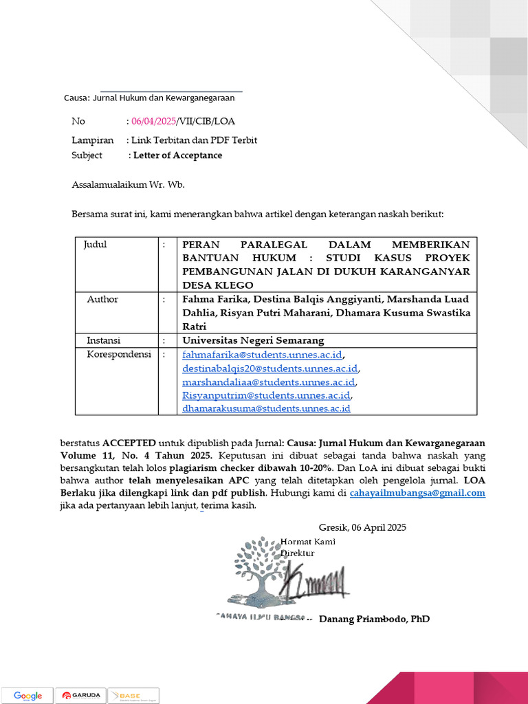 Loa Causa Fahma | PDF