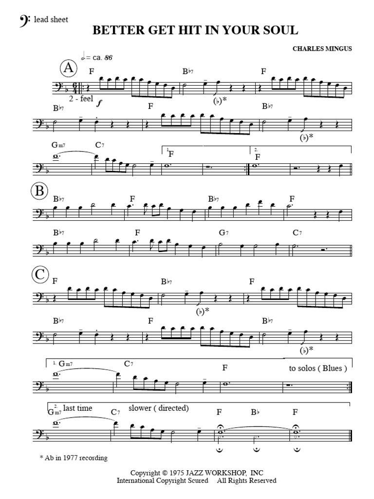 Lead Sheet de "Better Get Hit" | PDF