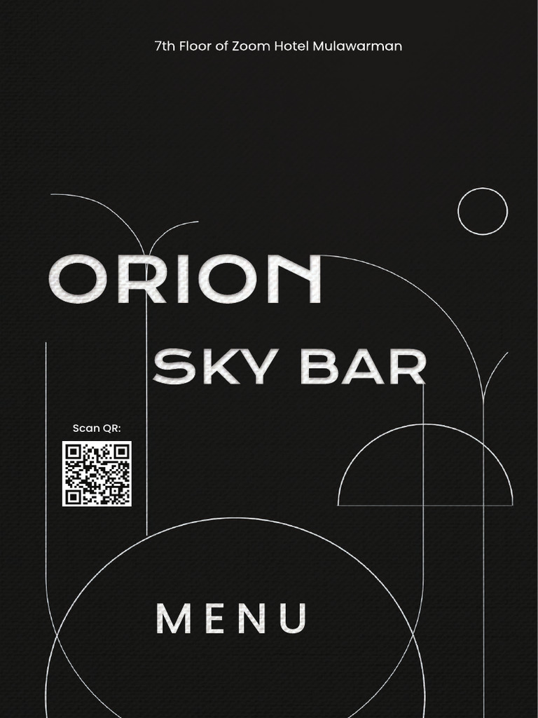 Orion Sky Bar Menu - New 2024 | PDF | Indonesian Cuisine | Drink