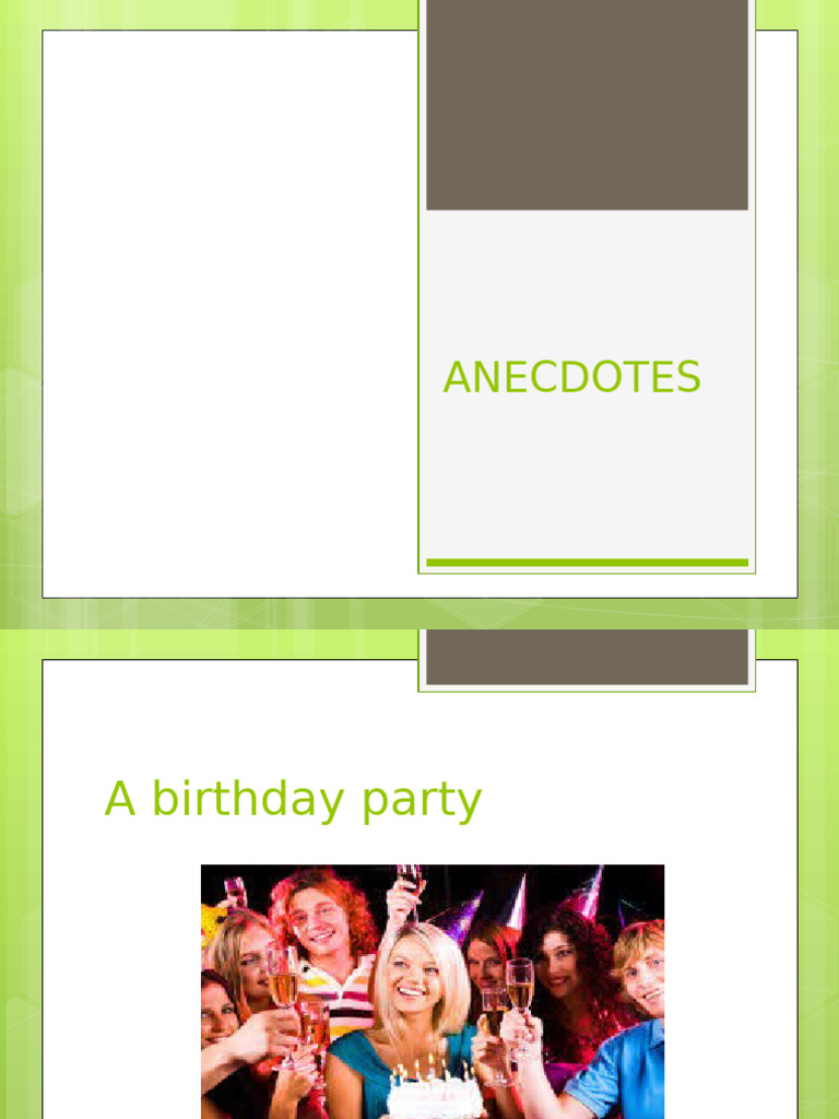Writing Effective Anecdotes | PDF