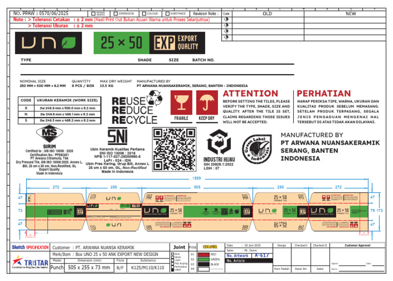 Uno 25 x 50 Ank Export New Design | PDF