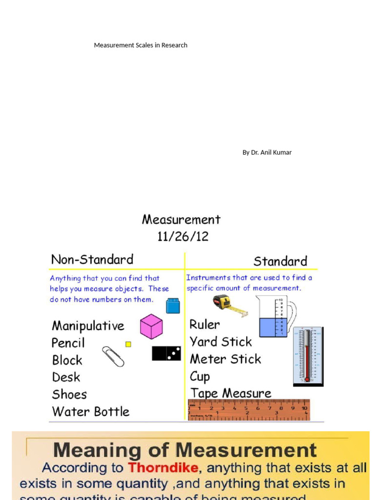 Measurement Scaling | PDF