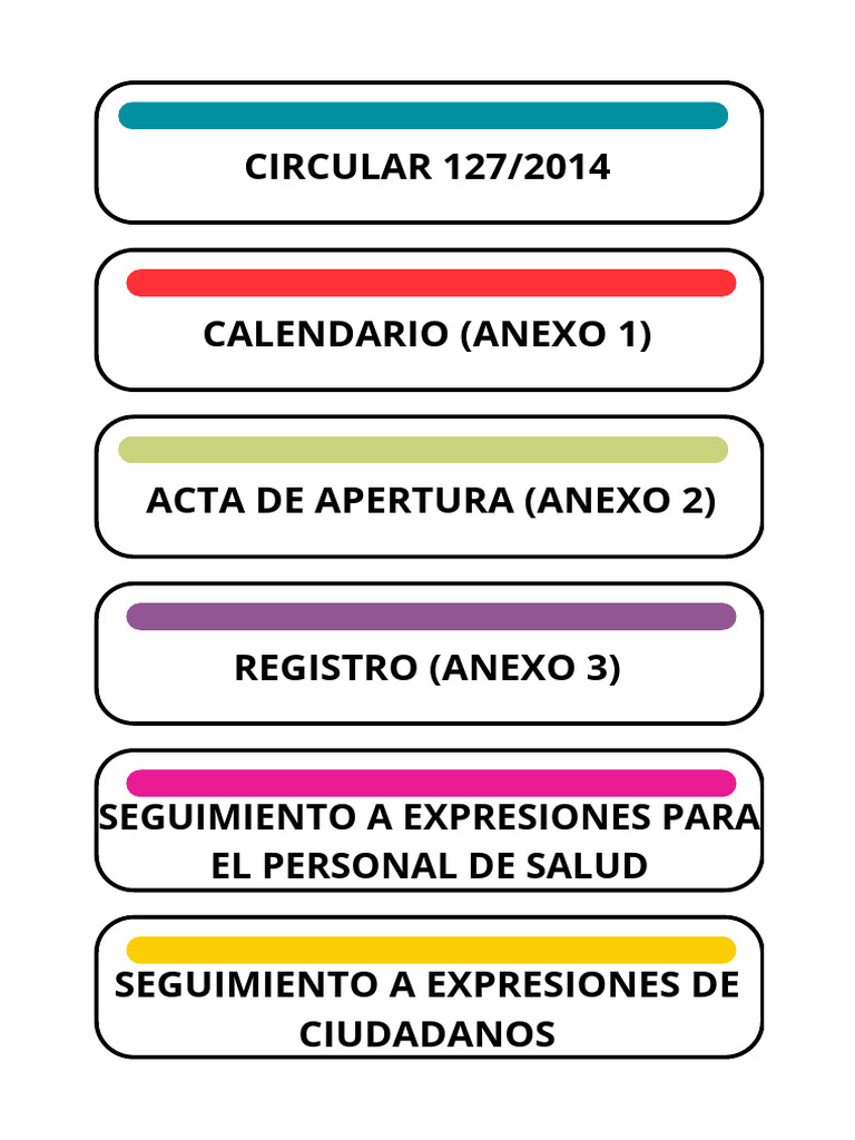 White Colorful Monthly Folder Label | PDF