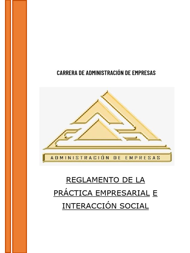 Reglamento Practica Empresarial | PDF | Business | Maestros
