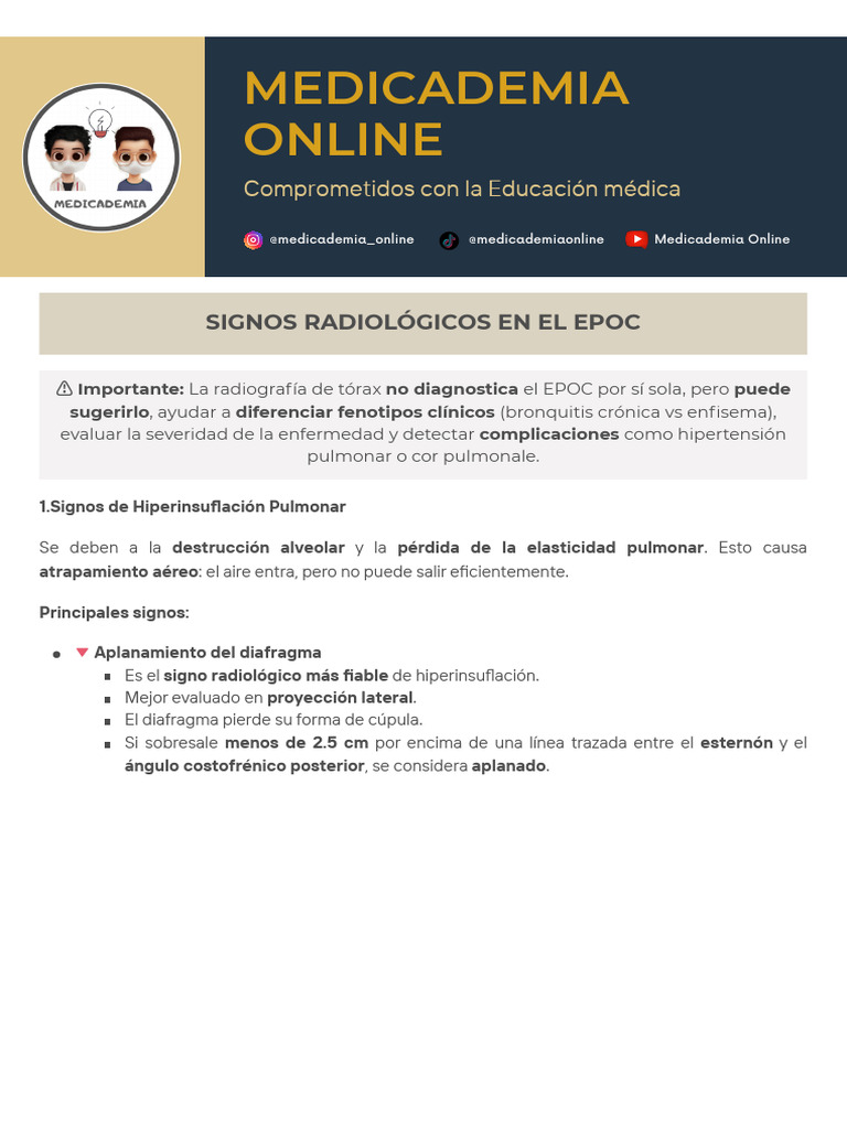 Ebook Signos Radiográficos EPOC | PDF | Especialidades Medicas ...