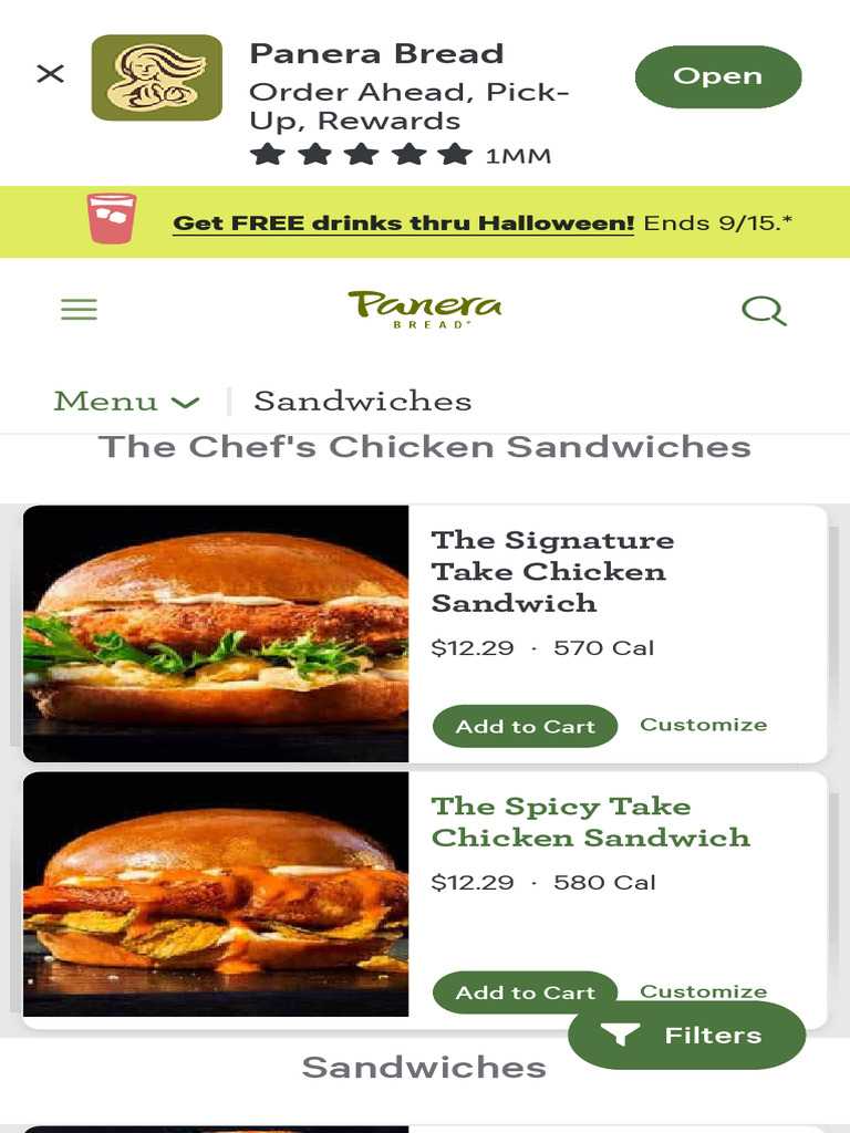 Sandwiches Panera Bread | PDF