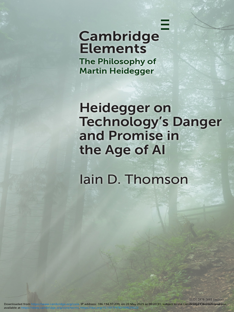 Heidegger On Technologys Danger and Promise in The Age of Ai | PDF ...