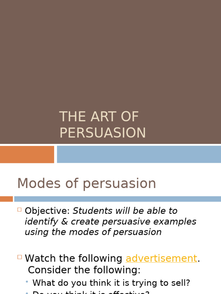 Modes of Persuasion Link To Patrick Henry | PDF | Persuasion | Human ...