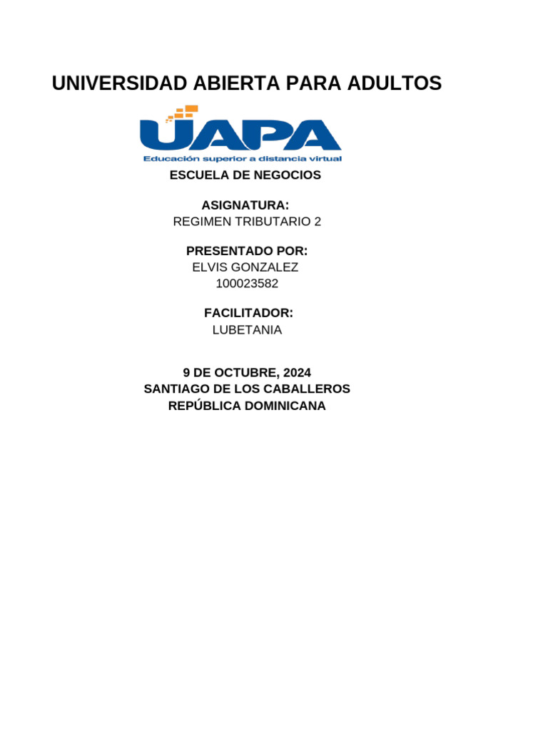 Formulario IR-1-2018 Tarea Regimen | PDF | Activo fijo | Impuesto sobre ...