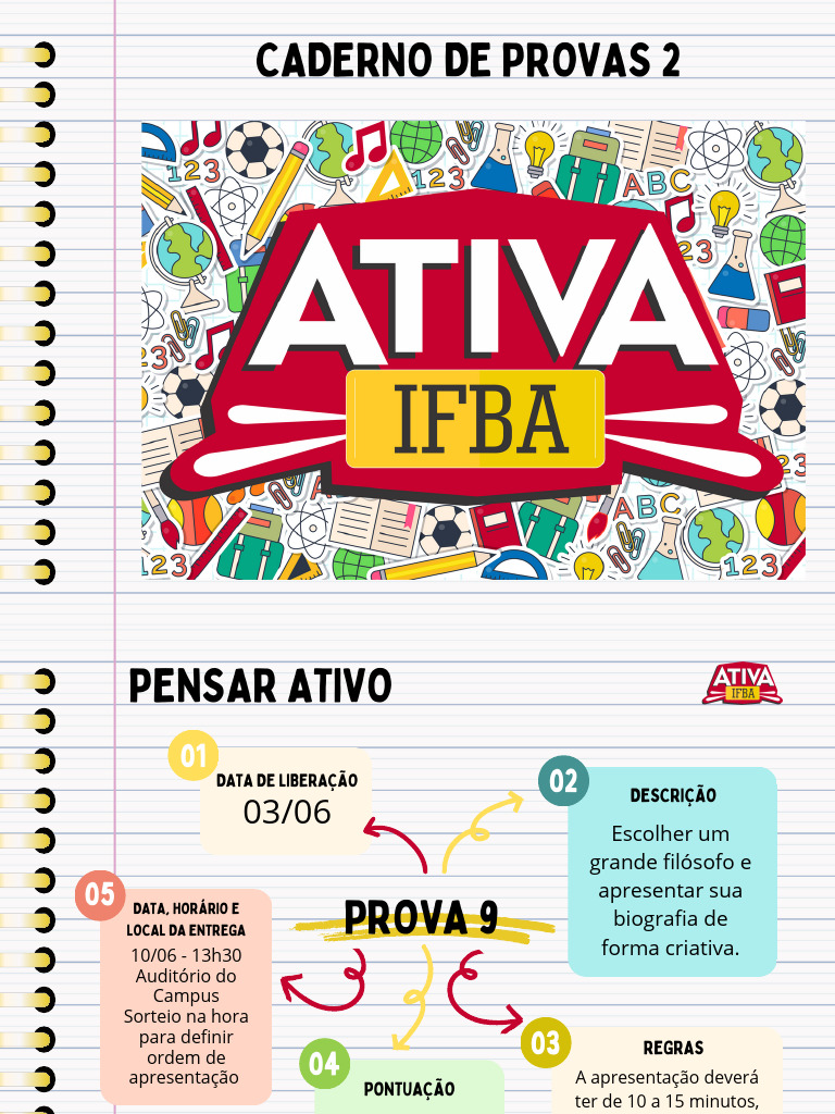 Provas e Apresentações Acadêmicas 2023 | PDF