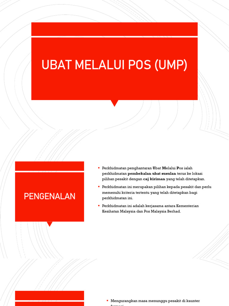 Ubat Melalui Pos (Ump) Updated | PDF