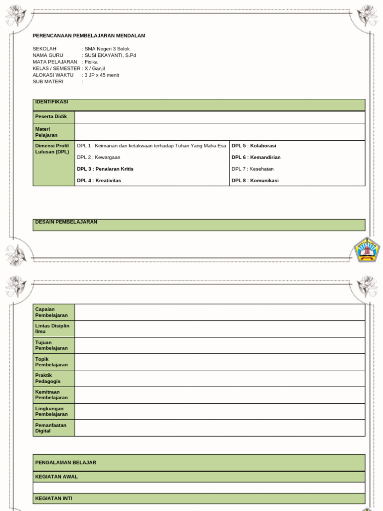 @ Format Revisi RPP | PDF