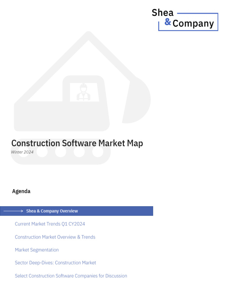 Shea Company Construction Software Market Map Winter 2024-1-2 | PDF ...