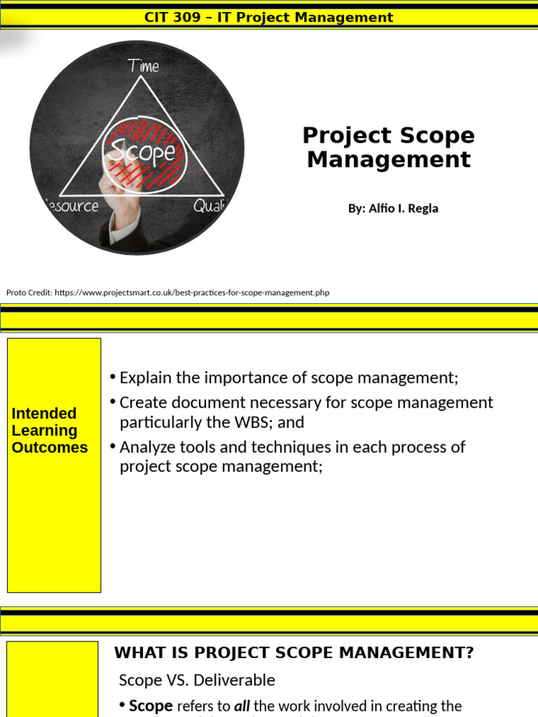 Project Scope Management Overview | PDF | Project Management | Scrum ...