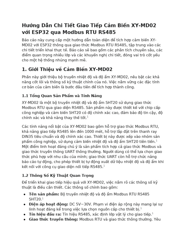 Đọc nhiệt độ, độ ẩm XY-MD02_ (1) | PDF