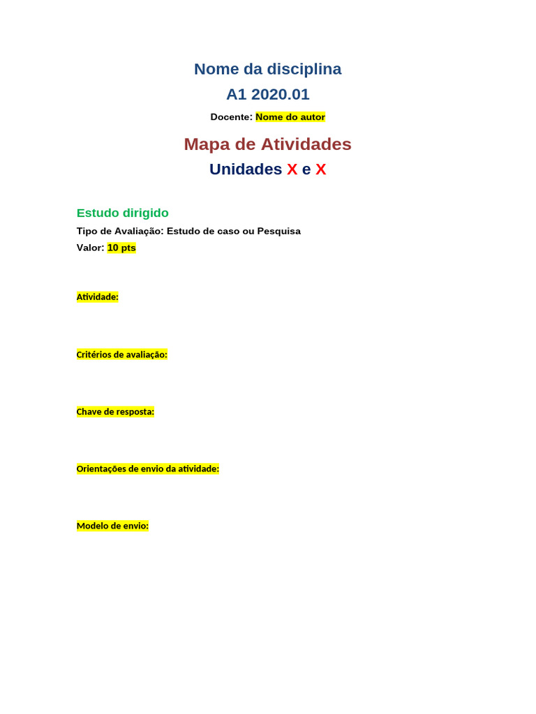 Modelo de Estudo Dirigido | PDF