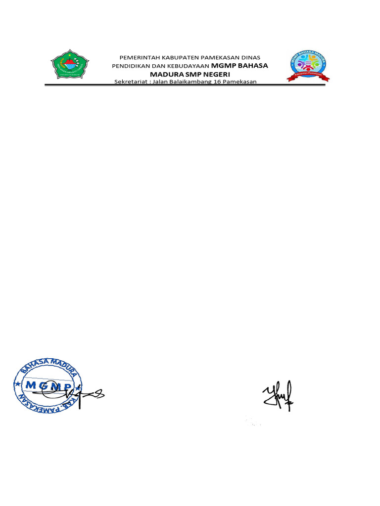 Kegiatan MGMP 14 Januari 2024 | PDF