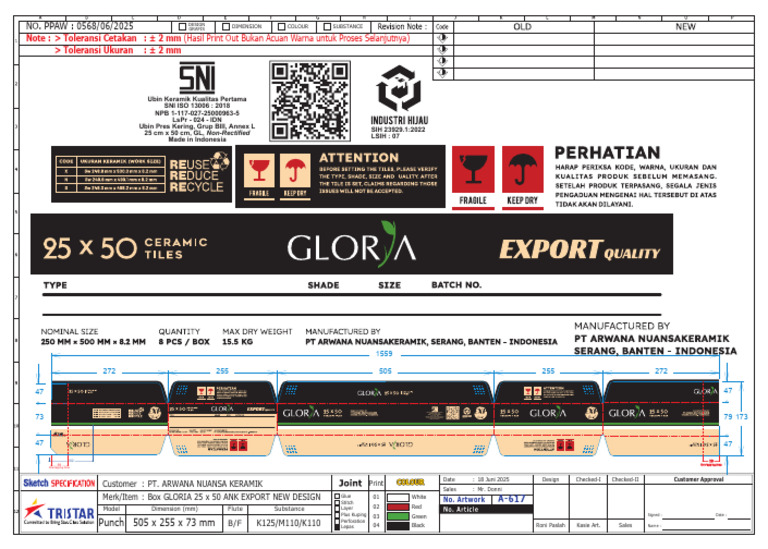 Gloria 25 X 50 Ank Export New Design | PDF