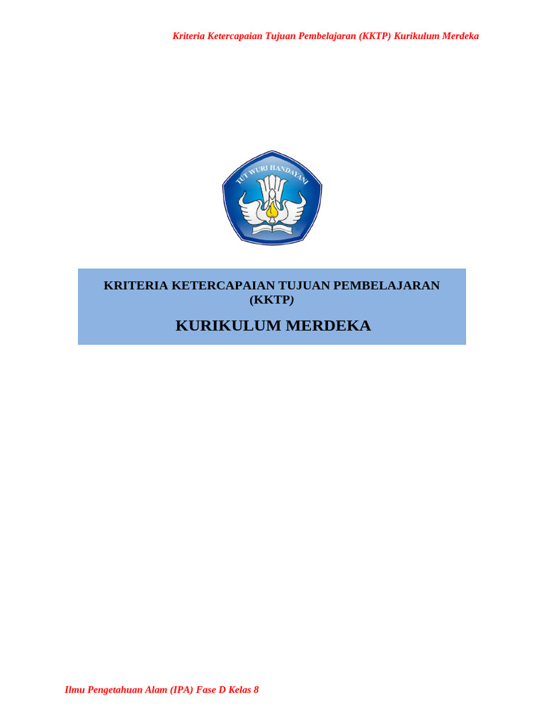Prota Kumer Kelas 7, 8, 9 Tahun 2025-2026 | PDF