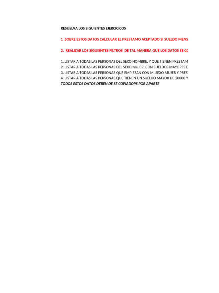 9 Filtros Basicos | PDF