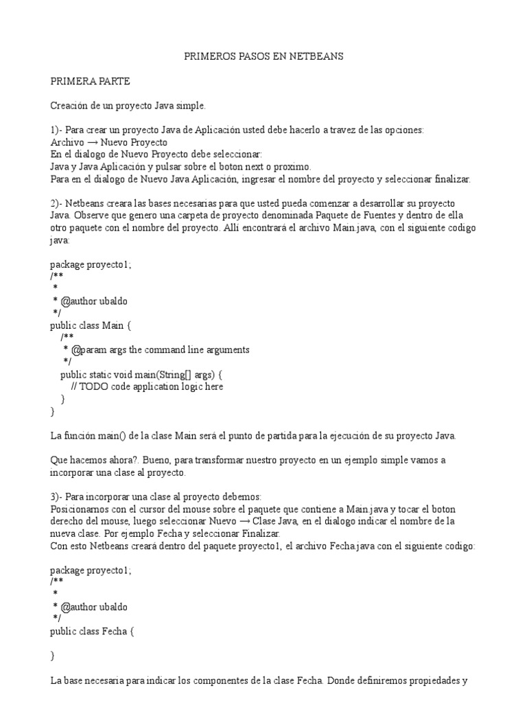 Proyecto Simple Java En Netbeans Pdf Frijoles Netos Aplicaciones