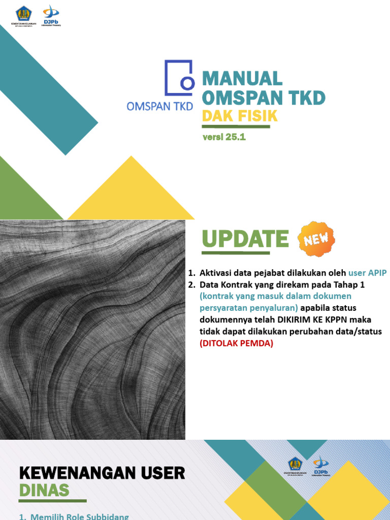 Manual Omspan TKD Dak Fisik - V25.1 | PDF