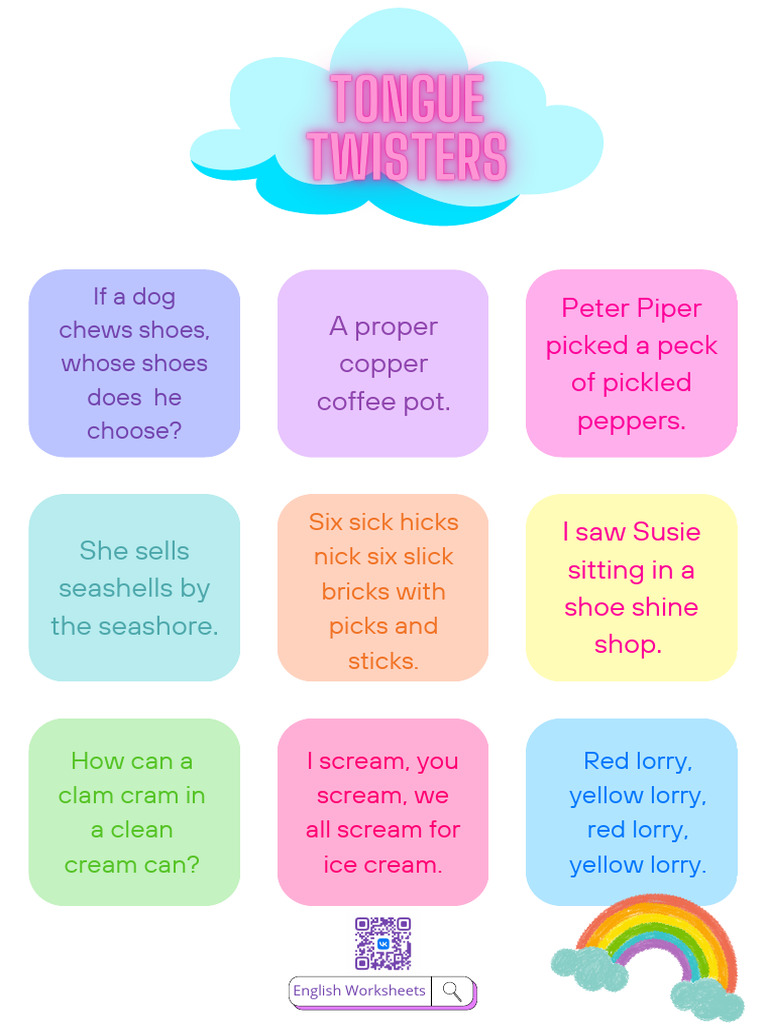 Tongue Twisters PDF | PDF