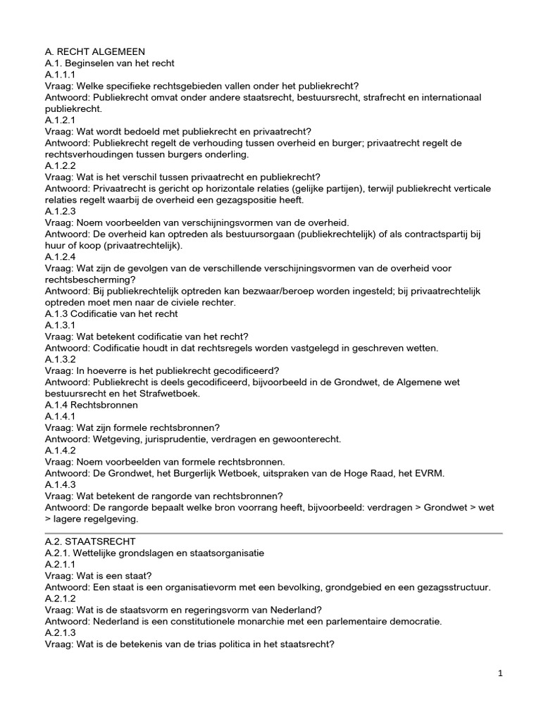 Vragen en Antwoorden 2025 | PDF